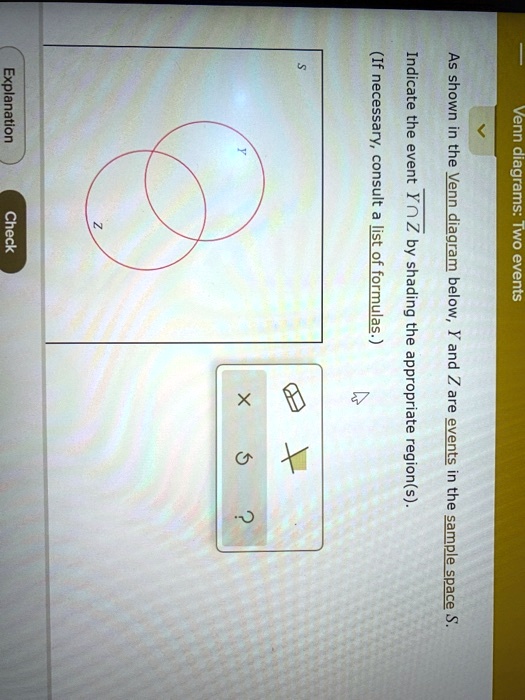 SOLVED: (If As Jl shown the Venn event the rensutaZ Venn diagrams: list by diagram OML chadngah ...