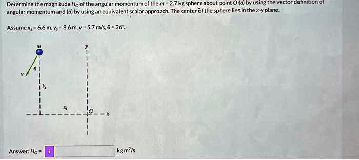 Solved Determine The Magnitude Ho Of The Angular Momentum Of The M 2 7