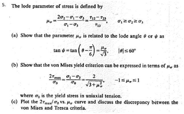 SOLVED: The load parameter of stress is defined by 20-01-03712723 f0-10 ...