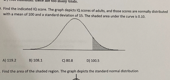 SOLVED: Find the indicated IQ score. The graph depicts IQ scores of adults, and those scores are ...
