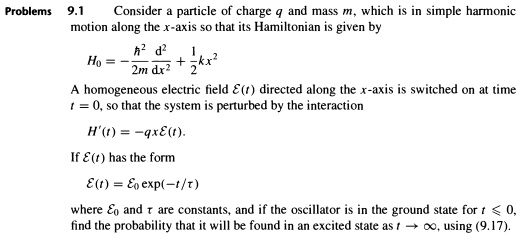 SOLVED: Consider a particle of charge q and mass m, which is in simple ...