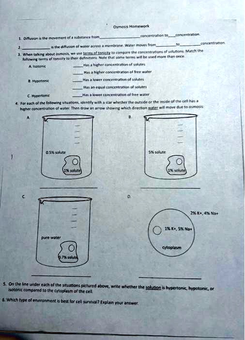 SOLVED: Texts: 1. Diffusion is the movement of a substance from pure ...