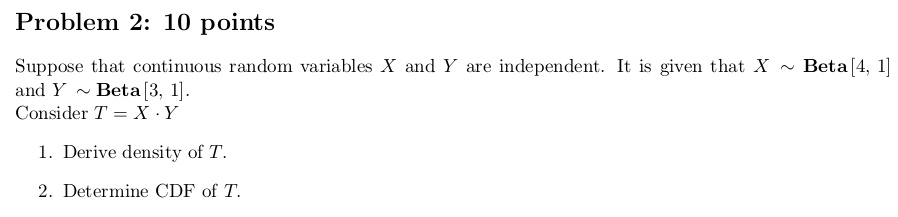 Solved Problem 2 10 Points Suppose That Continuous Random Variables X 4618
