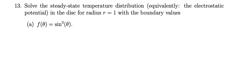 SOLVED: The Laplace Equation Solve the steady-state temperature ...