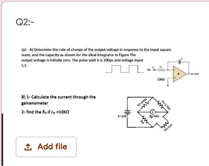 Q2:- Q2: A) Determine the rate of change of the output voltage in ...
