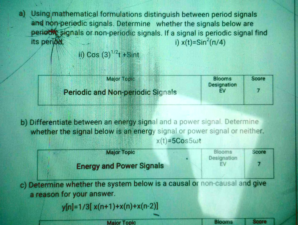SOLVED: a) Using mathematical formulations, distinguish between ...
