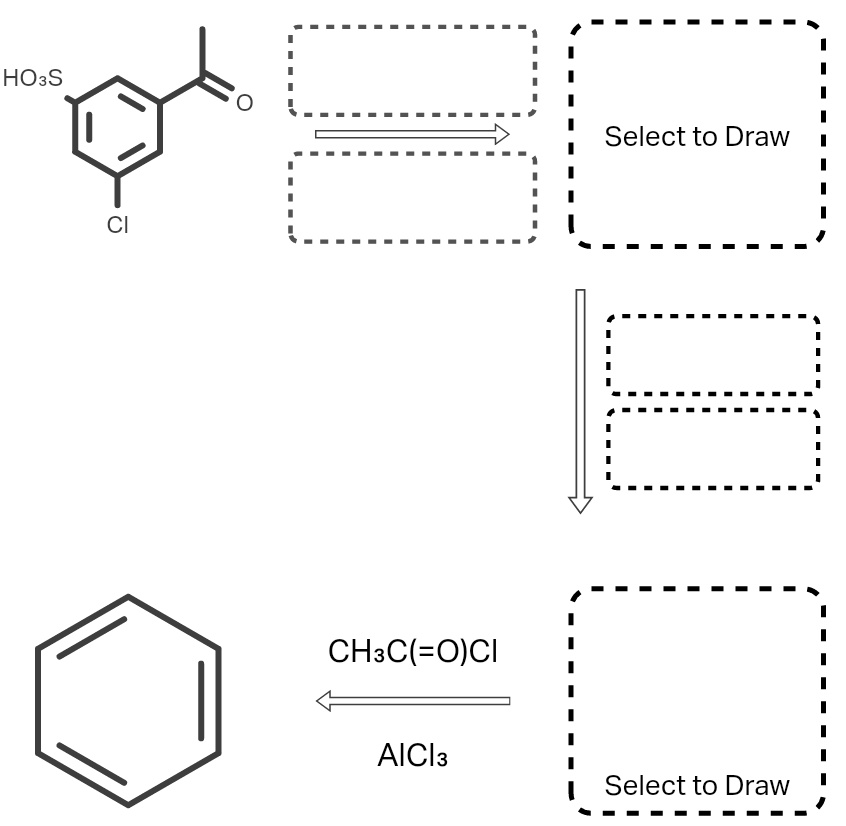 Solved Draw The Products And Necessary Reagents Of The Three Step Retrosynthetic Reaction