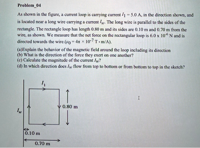 SOLVED: As shown in the figure, a current loop is carrying current I ...
