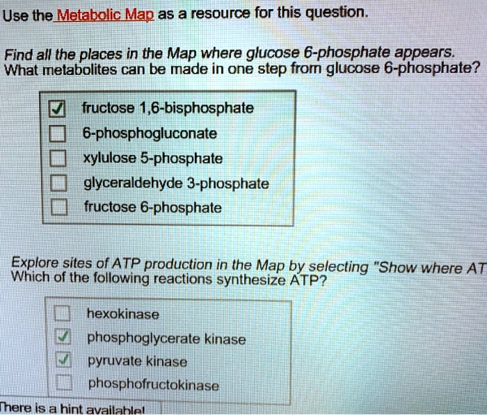 SOLVED: Use the Metabolic Map as a resource for this question. Find all ...