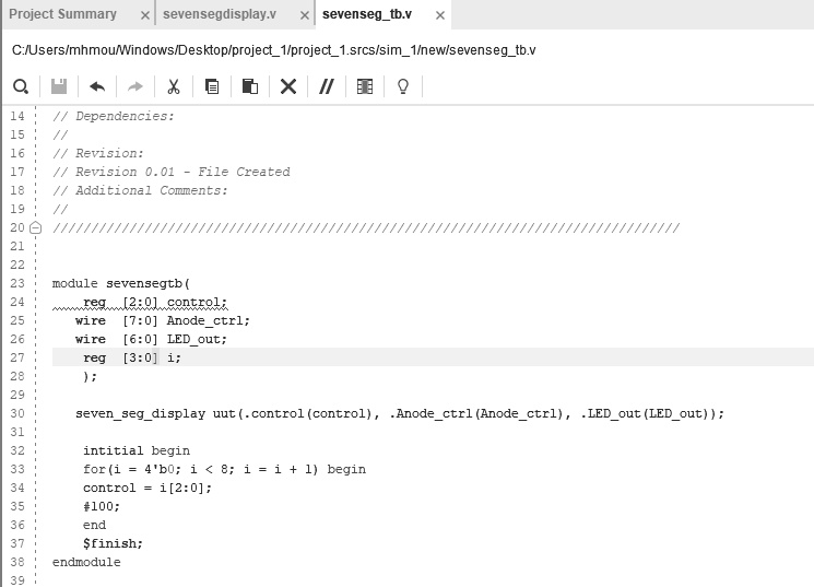 Solved In The Simulation Code We Can Use A For Loop To Assign Values To The Input Control