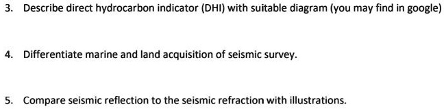 describe direct hydrocarbon indicator dhi with suitable diagram you may ...