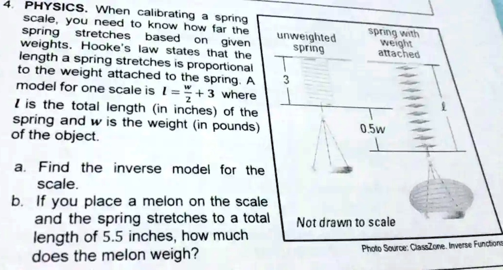 SOLVED: PHYSICS. When calibrating a scale, you need to know how far a ...