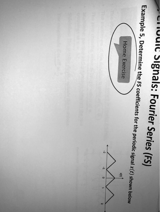 Home Exercise Example 5: Determining the Fourier Series Coefficients ...