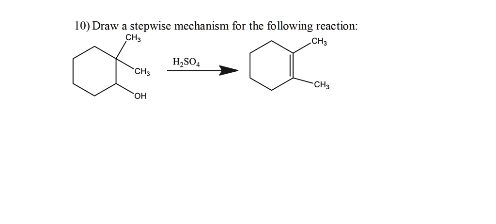 SOLVED: Draw a stepwise mechanism for the following reaction: CH3CH3 + H2SO4 â†’ CH3CH3OH
