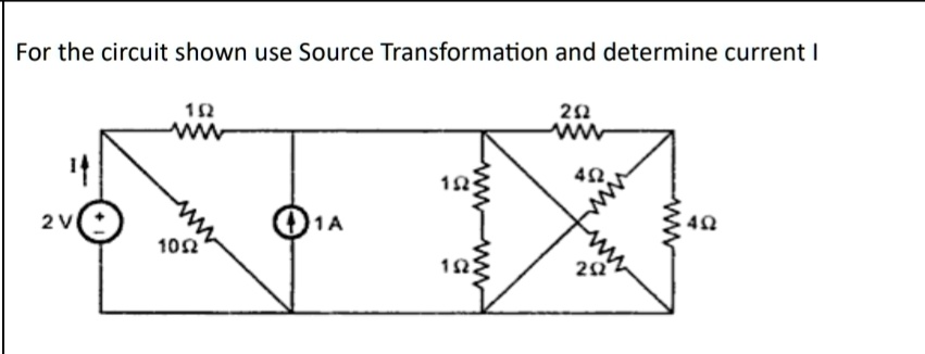 [GET ANSWER] for the circuit shown use source transformation and determine current i 65632