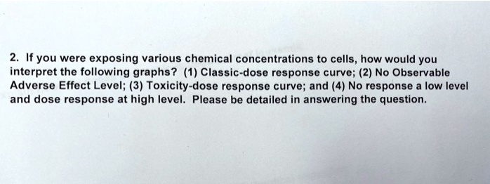 SOLVED: If you were exposing various chemical concentrations to cells ...
