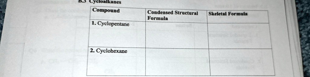 8.3 Cycloalkanes Compound Condensed...