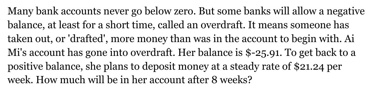 Many bank accounts never go below zero. But some banks will allow a ...