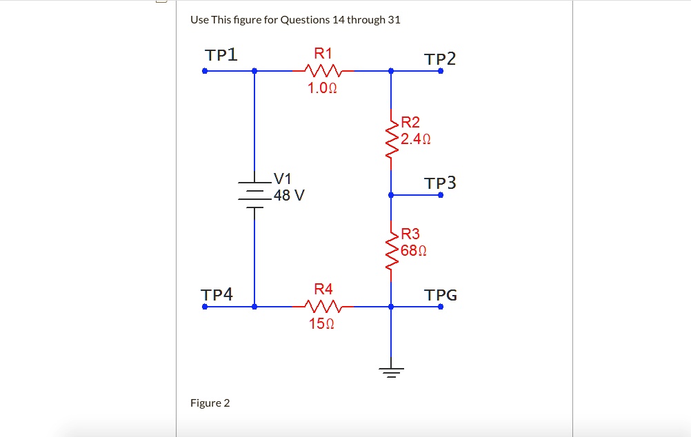 For Figure 2, the voltage drop across R2 is in volts. What is the ...