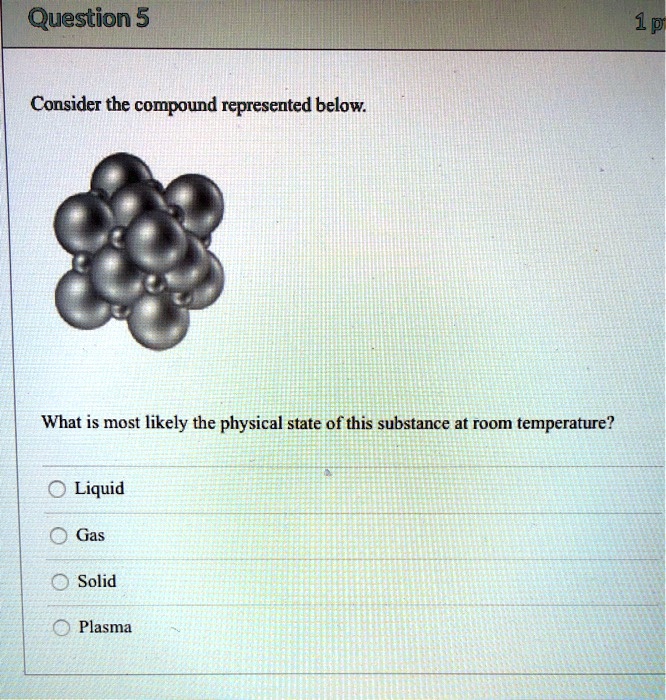 SOLVED: Question 5 Consider the compound represented below: What is ...