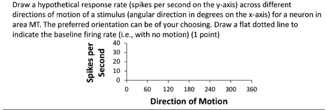 Draw Hypothetical Response Rate Spikes Per Second On The Y Axis Across