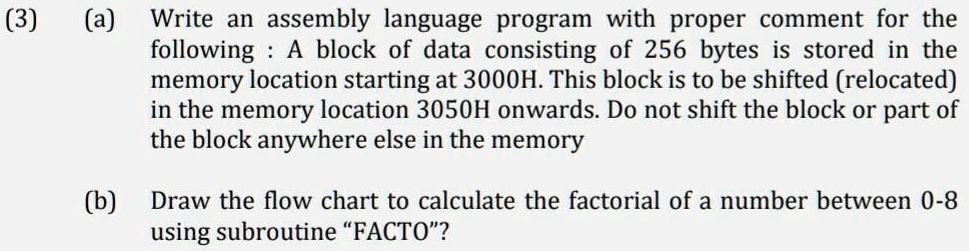 Solved A Write An Assembly Language Program With Proper Comments For
