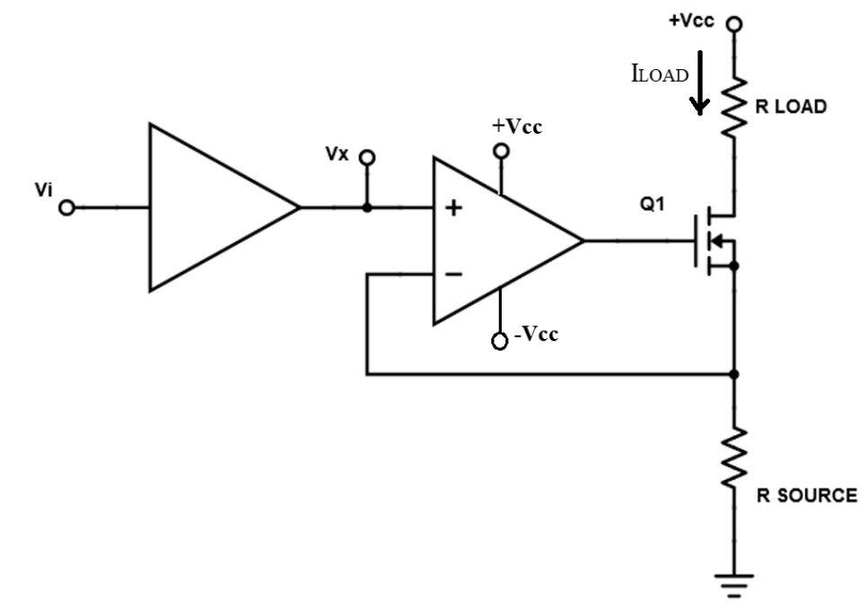 Solved In The Amplifier Circuit In Figure A Calculate The Rsource Value To Get Iload 4 20