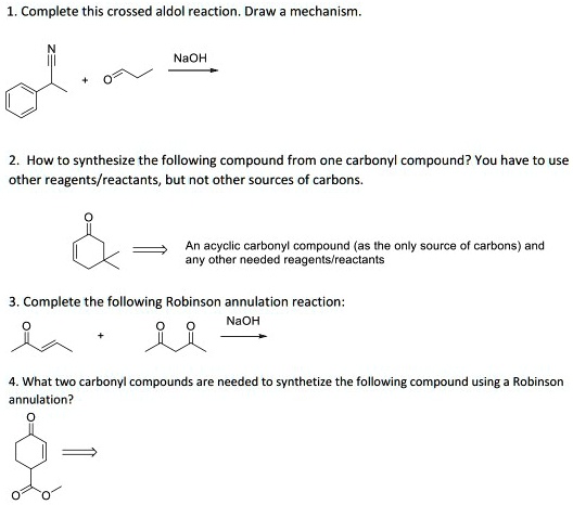 SOLVED:Complete this crossed aldol reaction_ Draw mechanicm NaOH How to ...