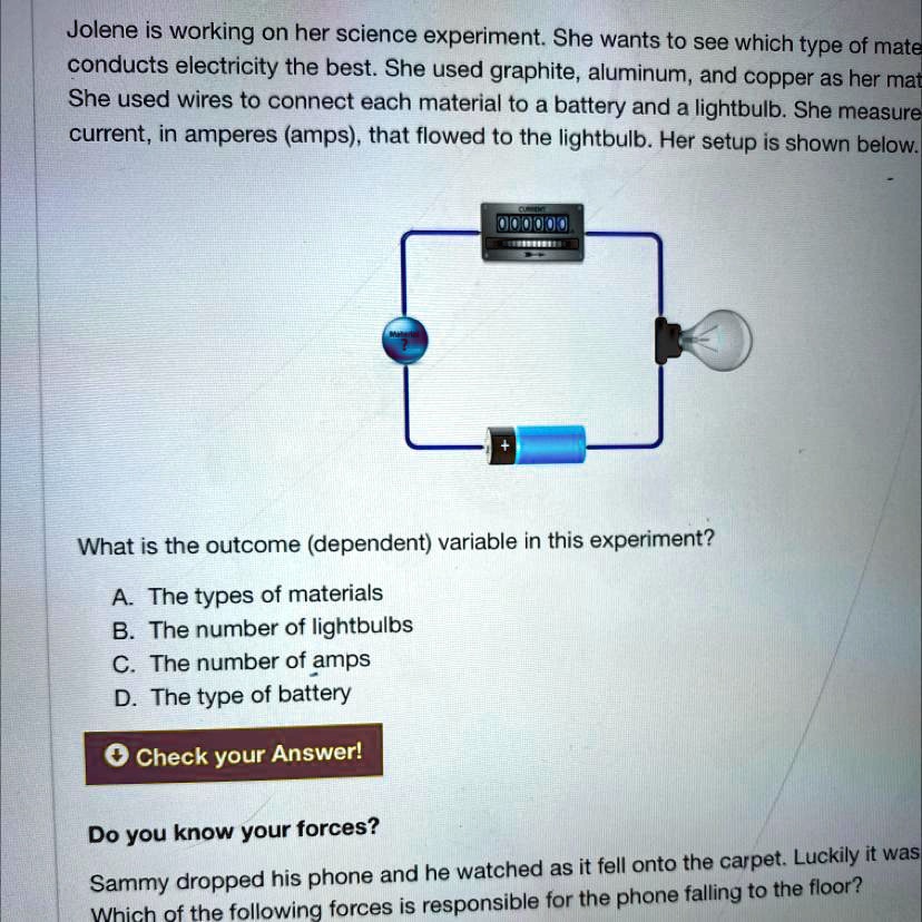 Variable Science Experiment