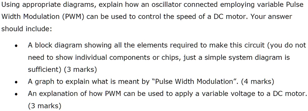 SOLVED: Using appropriate diagrams, explain how an oscillator connected ...