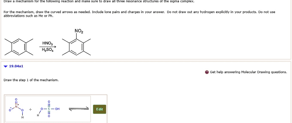 SOLVED: Draw a mechanism for the following reaction and make sure to ...