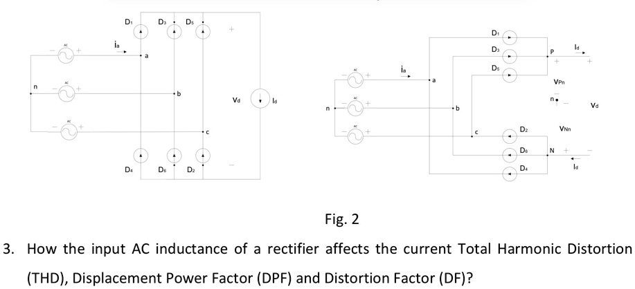 SOLVED: VPN VD VNN Fig. 2 3. How does the input AC inductance of a ...