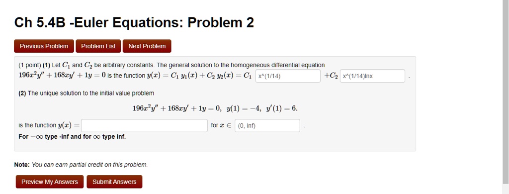 ch 54b euler equations problem 2 previous problem problem list next ...