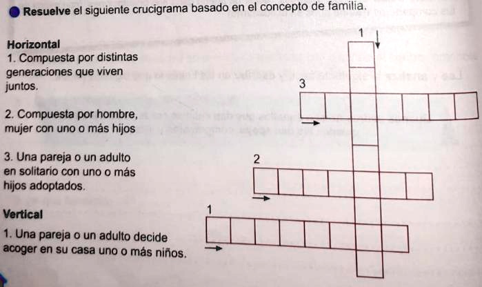 SOLVED: Resuelve el siguente crucigrama crucigrama basado en el ...