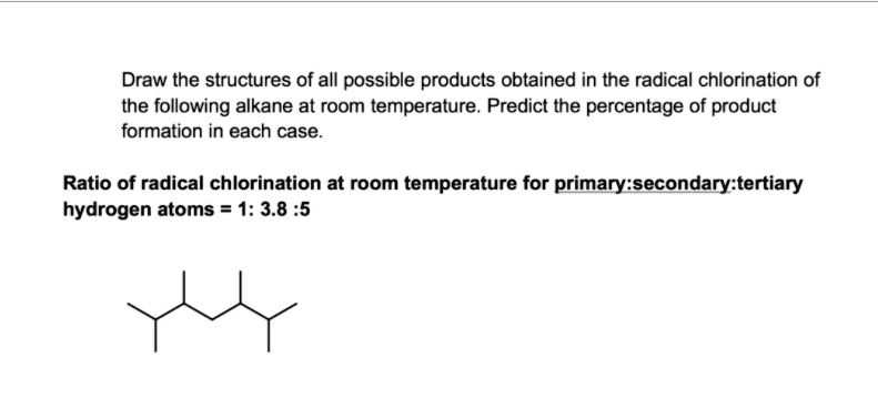 SOLVED: Draw the structures of all possible products obtained in the ... SOLVED: Draw the structures of all possible products obtained in the ...