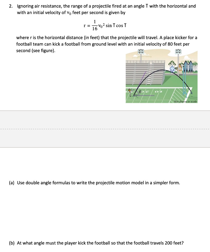 SOLVED:Ignoring air resistance, the range of a projectile fired at an angle T with the ...