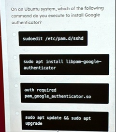 on an ubuntu system which of the following command do you execute to install google ...