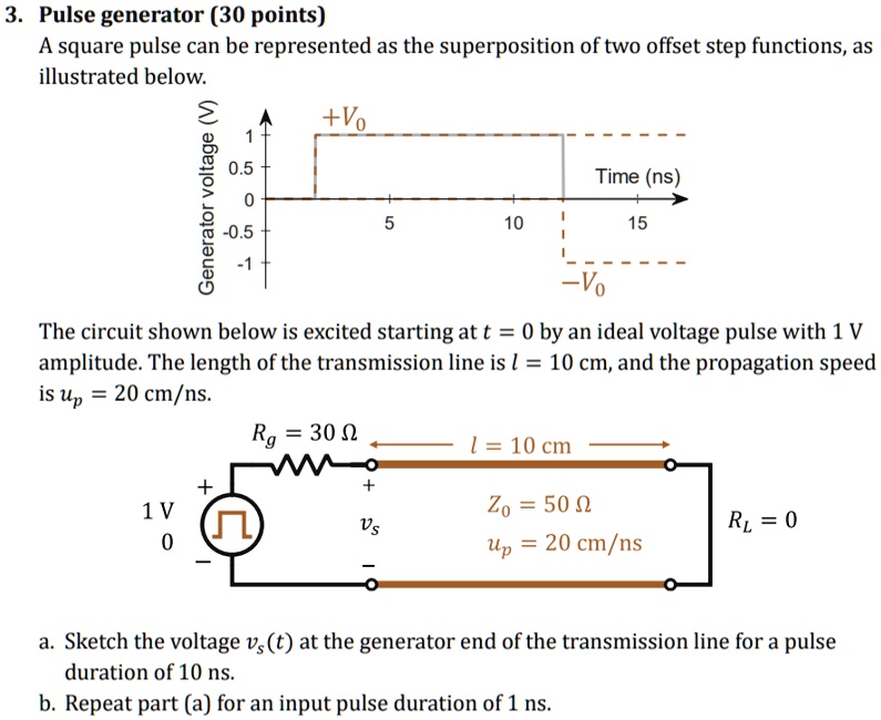 [GET ANSWER] 3 pulse generator 30 points a square pulse can be ...