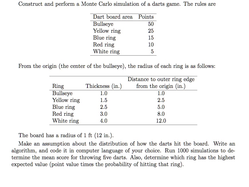 VIDEO solution: How to do this in MATLAB. Construct and perform a Monte ...