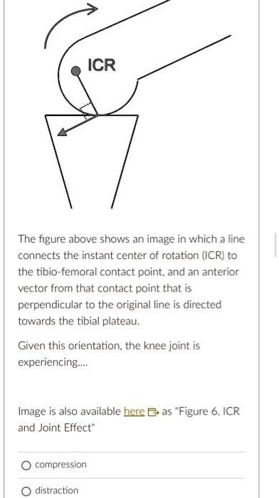 ICR The figure above shows an image in which a line connects the ...