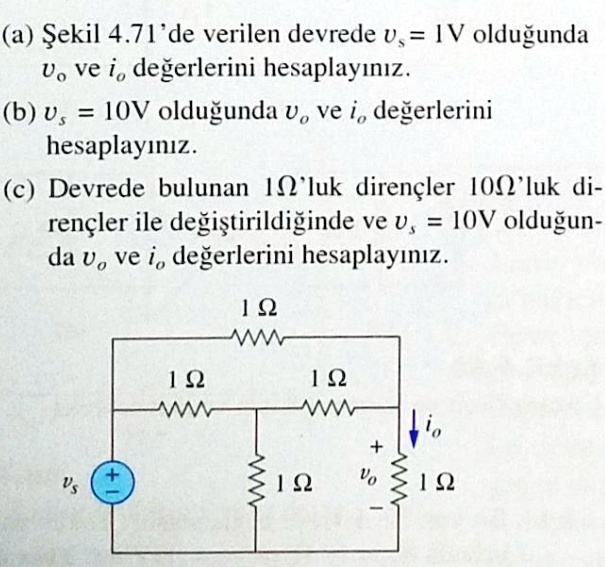 SOLVED: (a) When Us = IV in the given circuit, calculate the Vo and Io values. (b) When Us = 10V ...