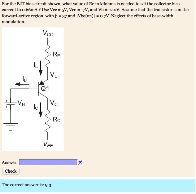 SOLVED: The correct answer is 9.3 kilo ohms. Would like to see the ... SOLVED: The correct answer is 9.3 kilo ohms. Would like to see the ...