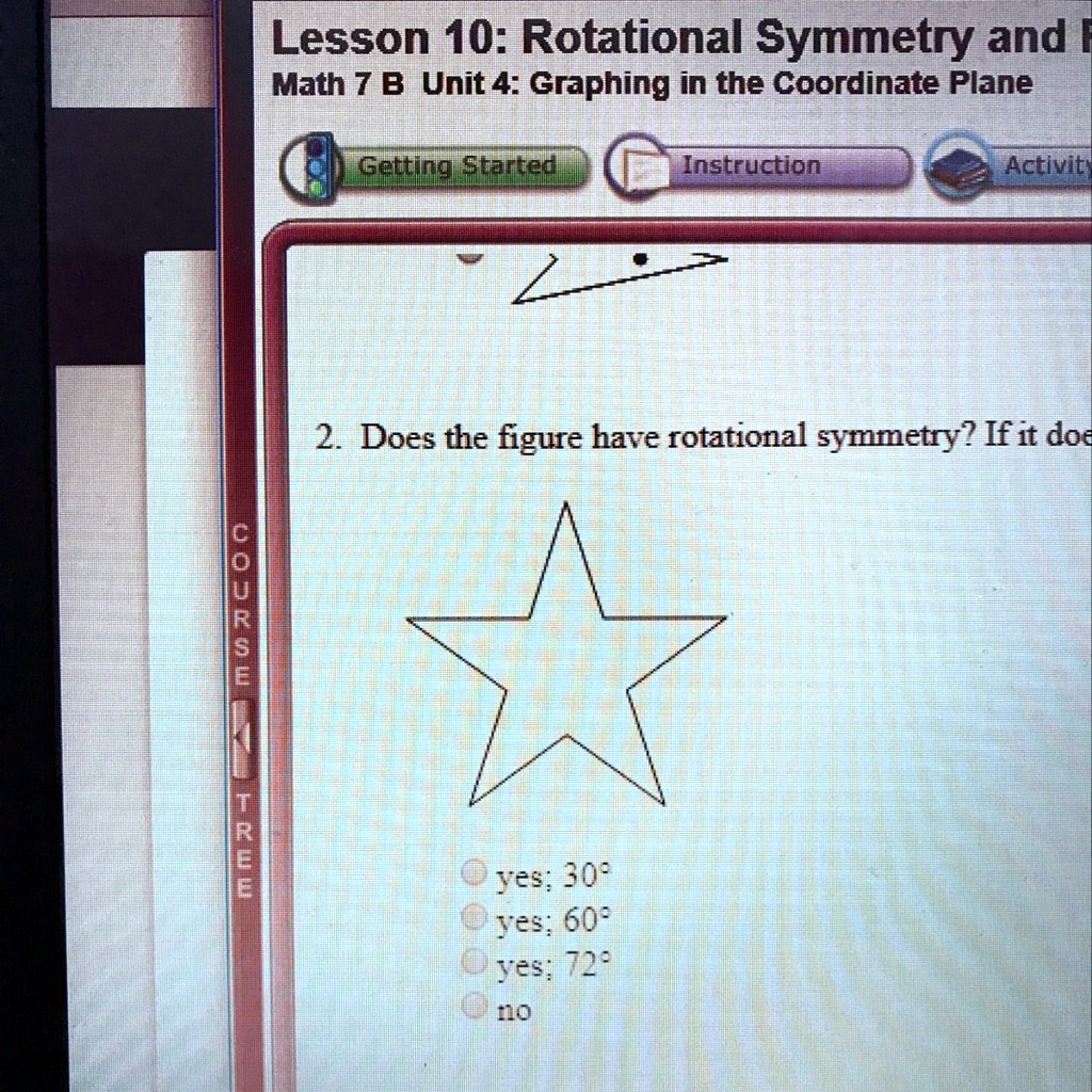 does the figure have rotational symmetry if it does l find the angle of ...