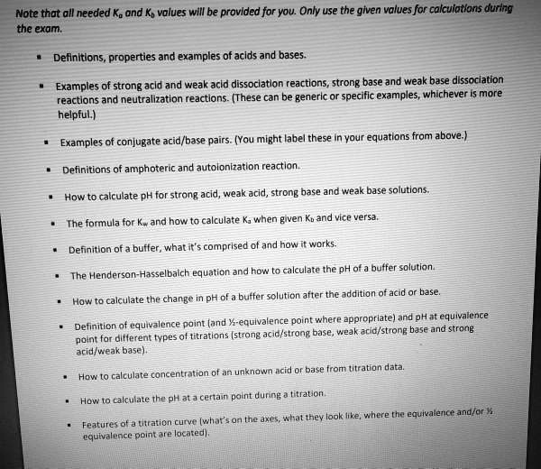 SOLVED: Text: Note that all needed Ka and Ko values will be provided ...