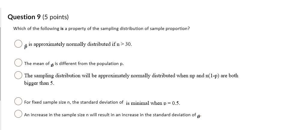 SOLVED: Question 9 (5 points) Which of the following is property of the ... SOLVED: Question 9 (5 points) Which of the following is property of the ...