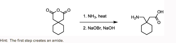 SOLVED: OH NH3, heat HzN 2. NaOBr; NaOH Hint: The first step creates an ...