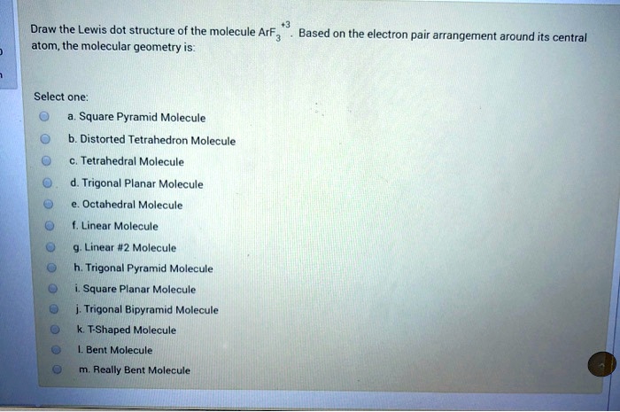 Draw the Lewis dot structure of the molecule AtFg. Based on the ...