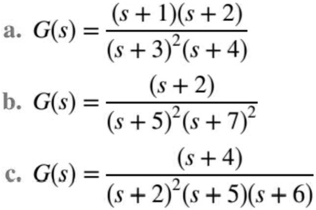 SOLVED: Draw the following systems in state space in Jordan Canonical ...