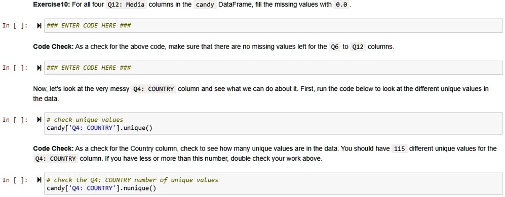 Solved Texts I Need Some Help With The Following Pandas Coding Exercise 10 For All Four Q12 9104