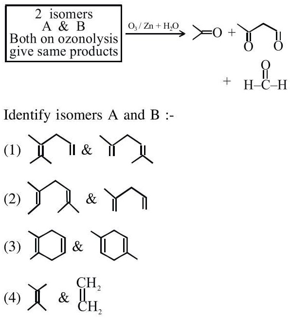 SOLVED: 'Identify isomers A and B